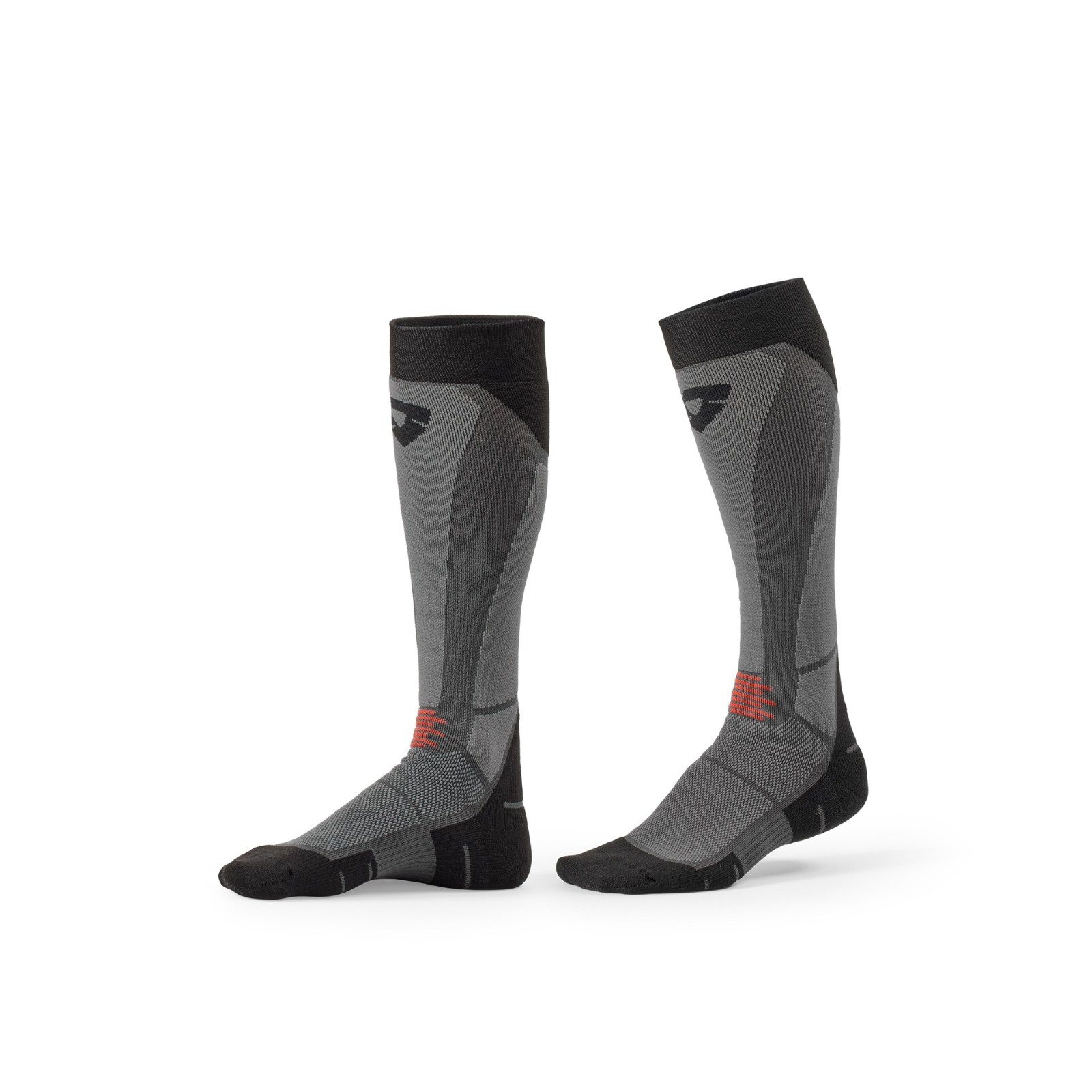 Kalahari 2 Motorrad Funktions-Socken Grau Schwarz