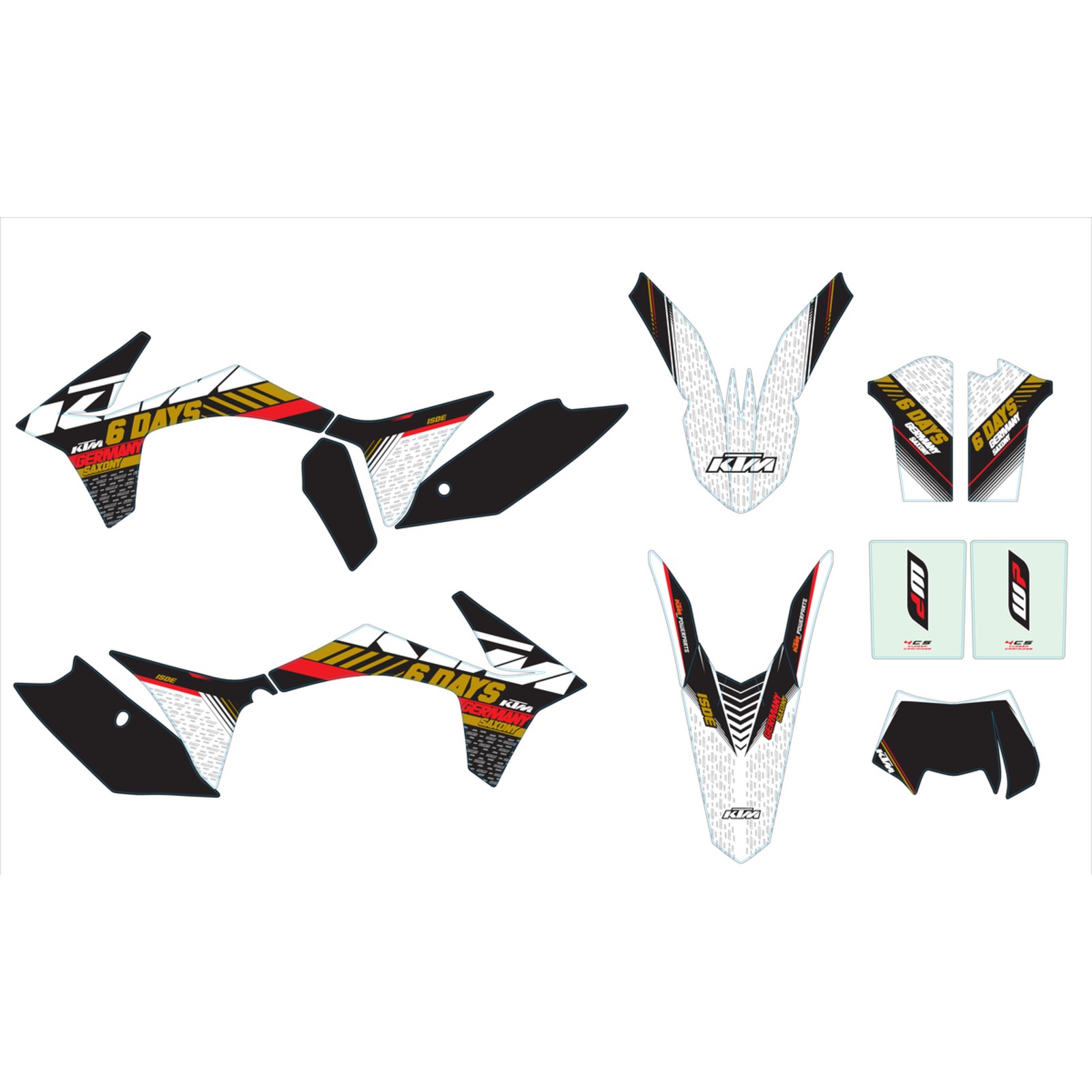 KTM Six Days Grafik Kit Deutschland im Onlineshop kaufen!!!